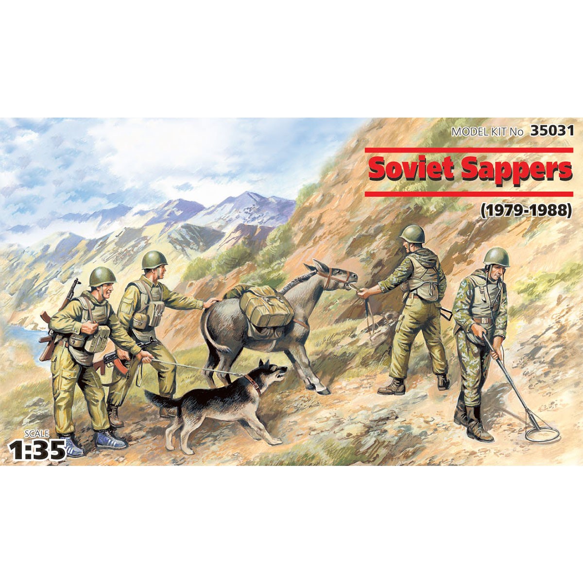 Soviet Sappers 1979-1988 with 3 Soldiers Sapper Donk | Passe-Temps 3000