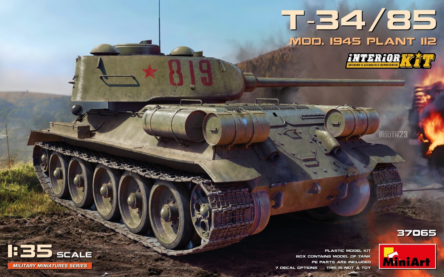 T-34-85 Mod. 1945. Plant 112. Interior kit 1/35 | Passe-Temps 3000