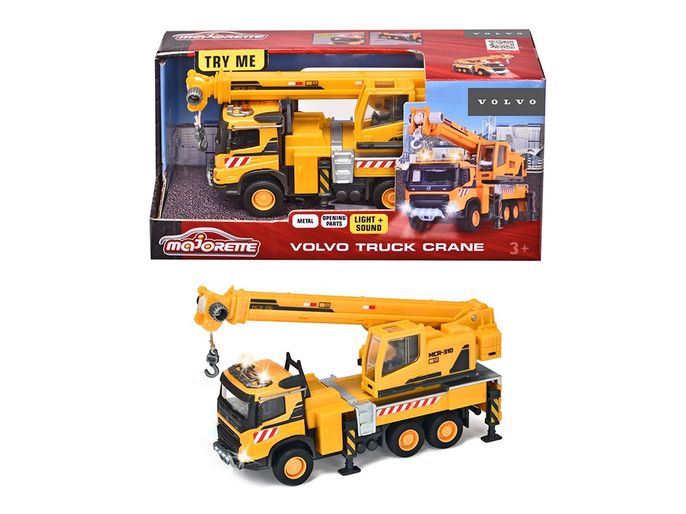 MAJORETTE - CAMION-GRUE VOLVO, SONS & LUMIÈRES | Passe-Temps 3000
