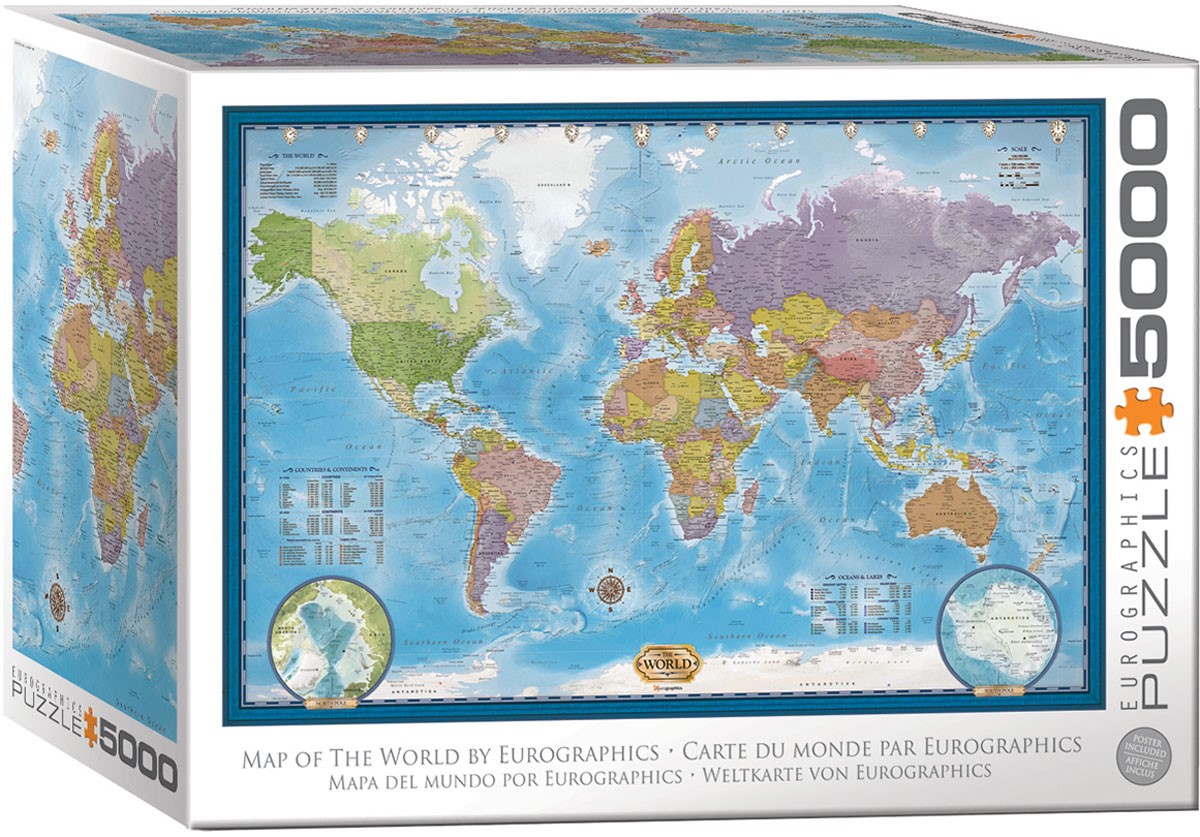 CARTE DU MONDE PAR EUROGRAPHICS - 5000 MCX | Passe-Temps 3000