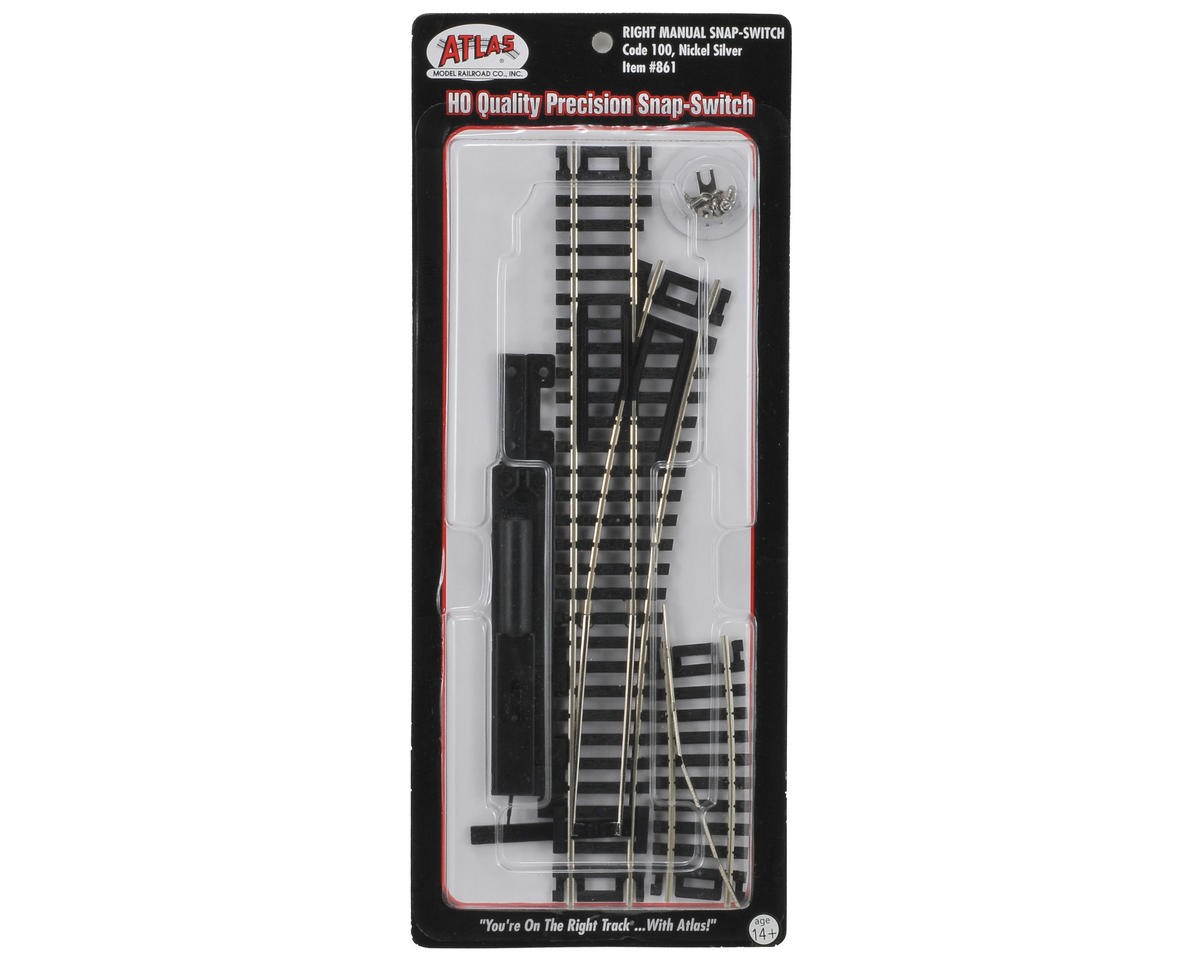 ATLAS - ÉCHELLE HO - CODE 100 SNAP-TRACK COMMUTATEUR | Passe-Temps 3000