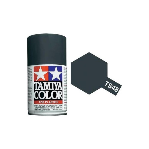 Tamiya Spray Can TS-48 Flat Gunship Grey | Passe-Temps 3000