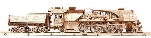 UGEARS - V-EXPRESS STEAM TRAIN WITH TENDER | Passe-Temps 3000