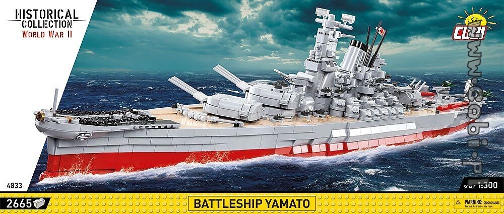 HC WWII BATTLESHIP YAMATO - 2665 mcx | Passe-Temps 3000