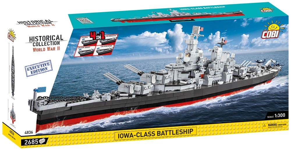 WWII IOWA-CLASS BATTLESHIP - 4en1 ÉDITION EXÉCUTIVE | Passe-Temps 3000