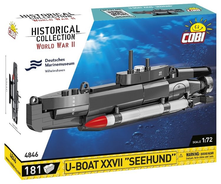 WWII U-BOOT XXVII "SEEHUND" MIDGET SUBMARINE - 181 m | Passe-Temps 3000