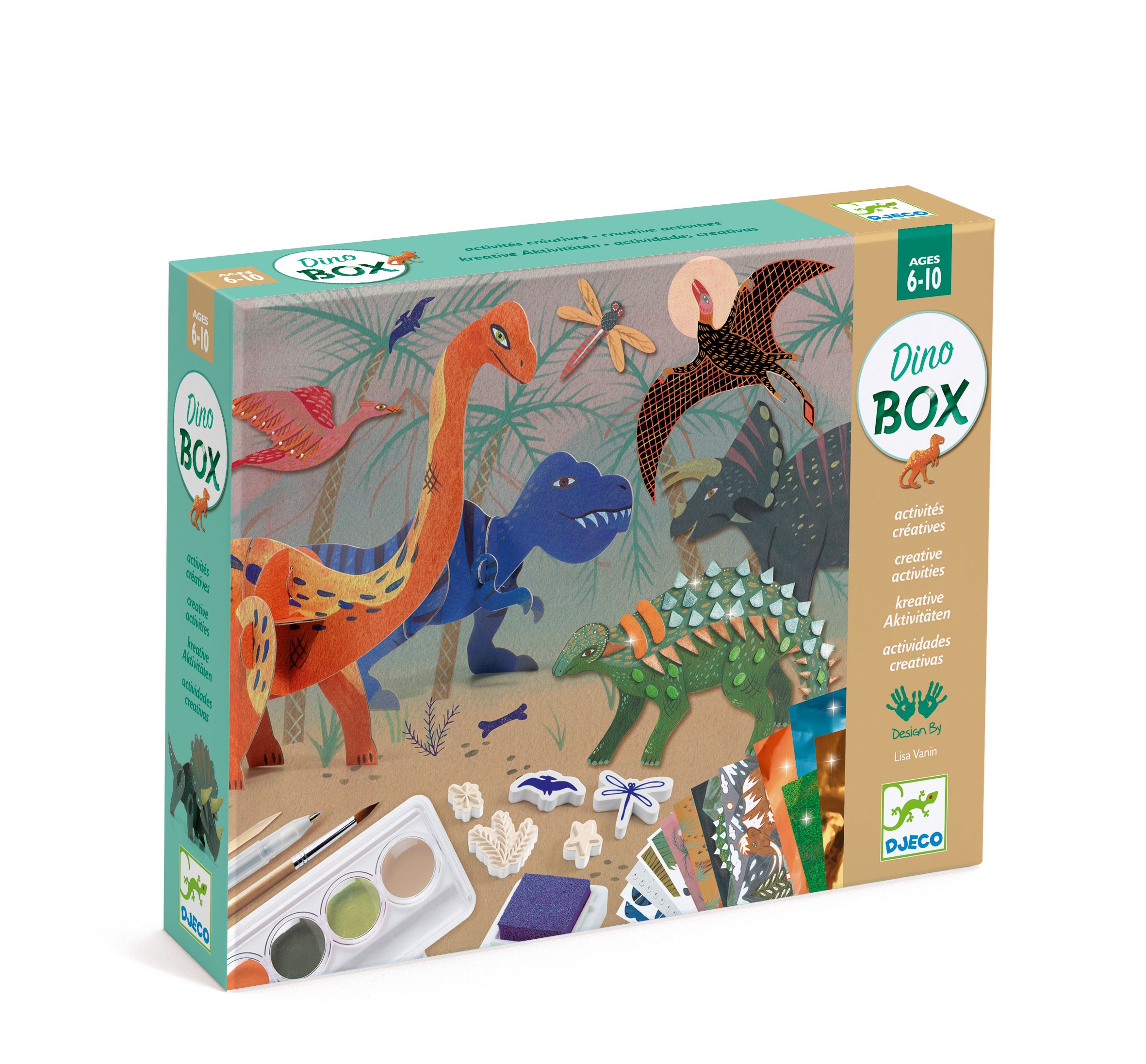 COFFRET MULTI-ACTIVITÉS - LE MONDE DES DINOSAURES | Passe-Temps 3000