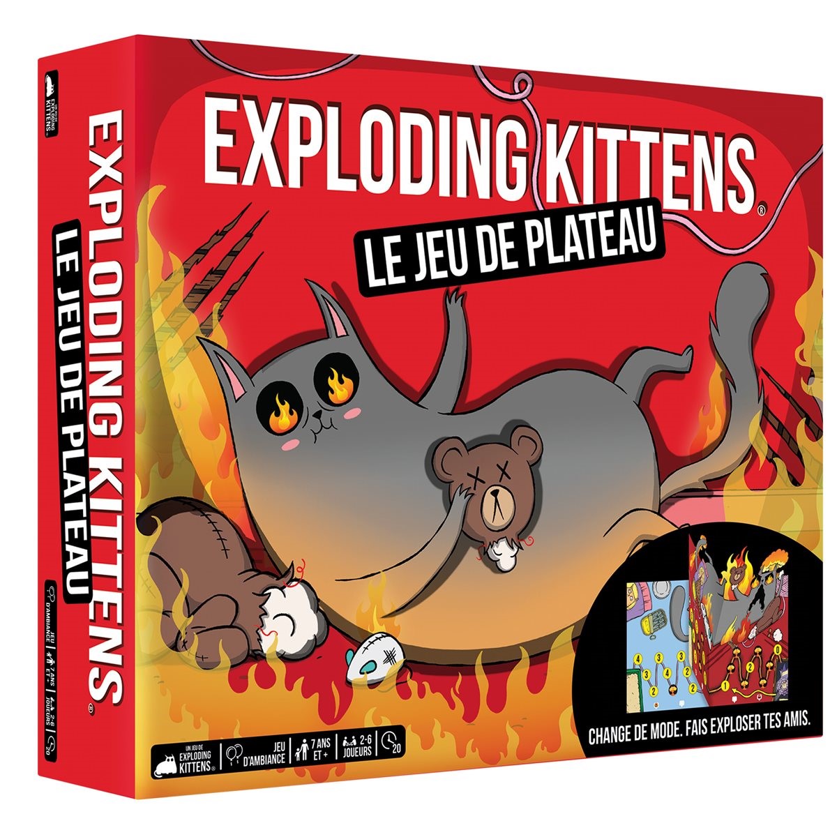 EXPLODING KITTENS - LE JEU DE PLATEAU (VF) - PRÉCOMM | Passe-Temps 3000