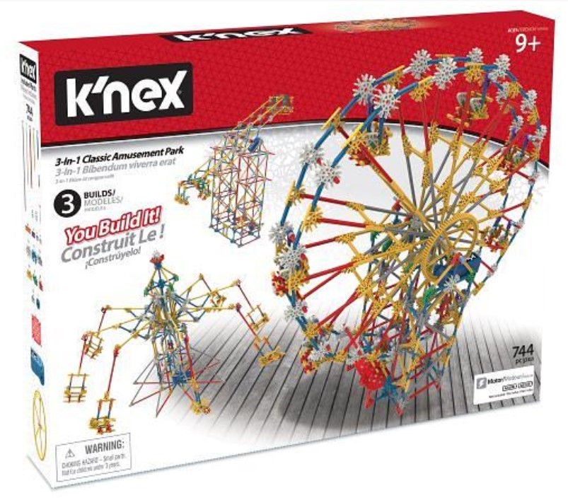 K'NEX ENSEMBLES DE CONSTRUCTION - 744PC PARC D'ATTRA | Passe-Temps 3000