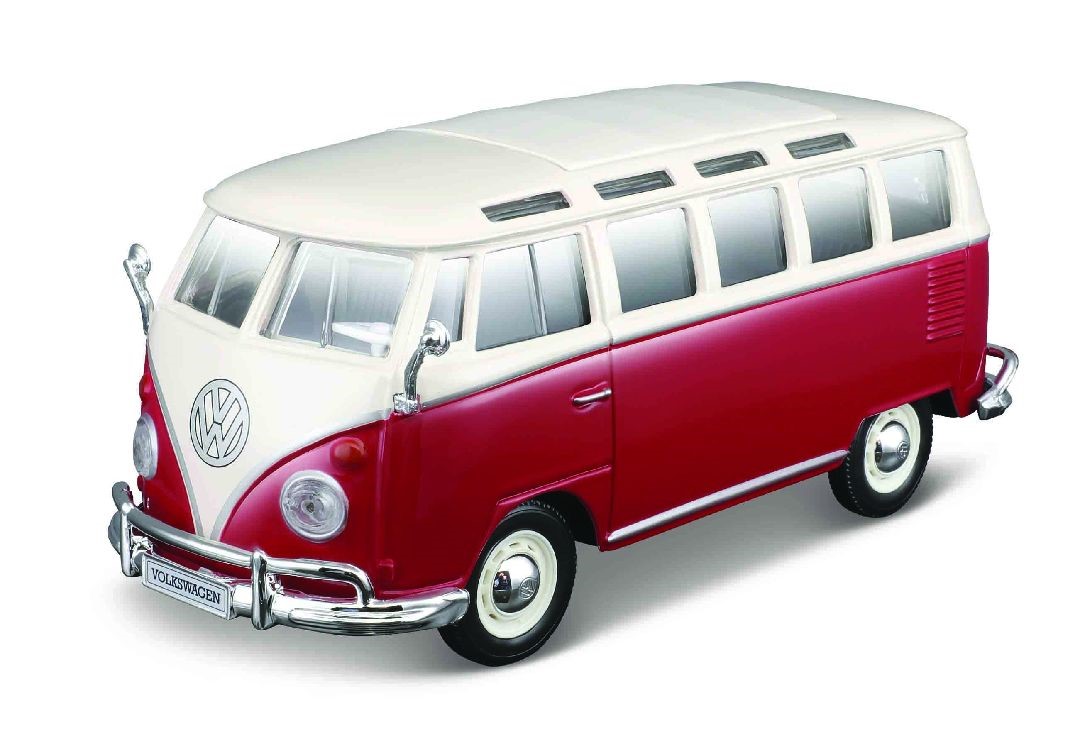 1/25 1962 AL VW Samba Van (blanc/rouge) | Passe-Temps 3000