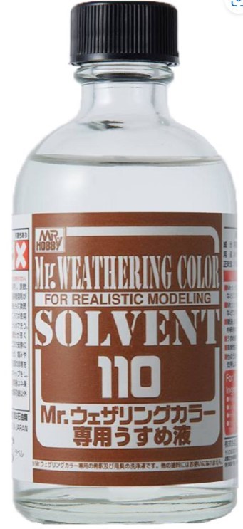 MR HOBBY MR WEATHERING COLOR - SOLVENT 110 - 110ml | Passe-Temps 3000