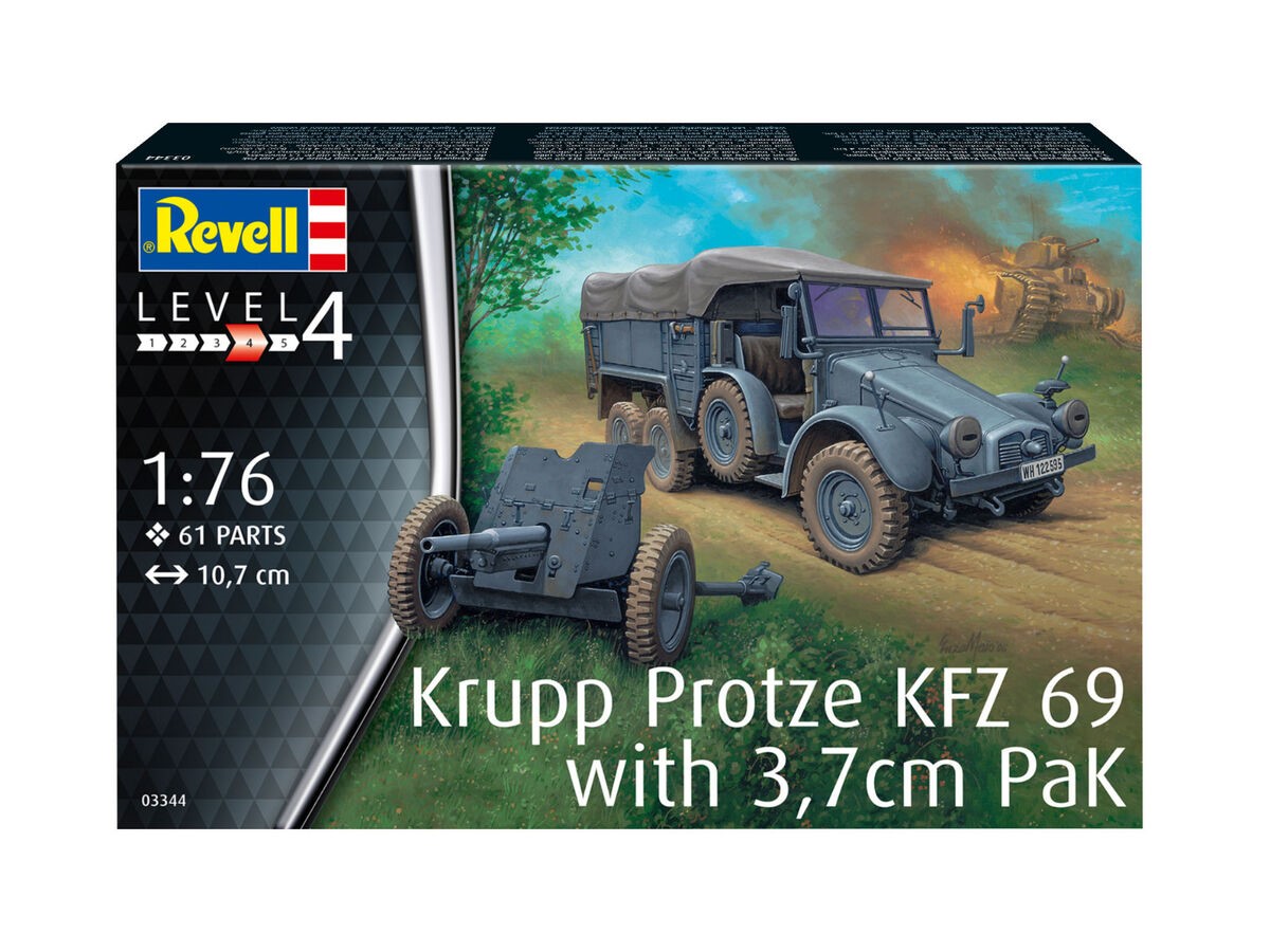 1:76 - KRUPP PROTZE KFZ 69 AVEC 3.7 CM PAK | Passe-Temps 3000