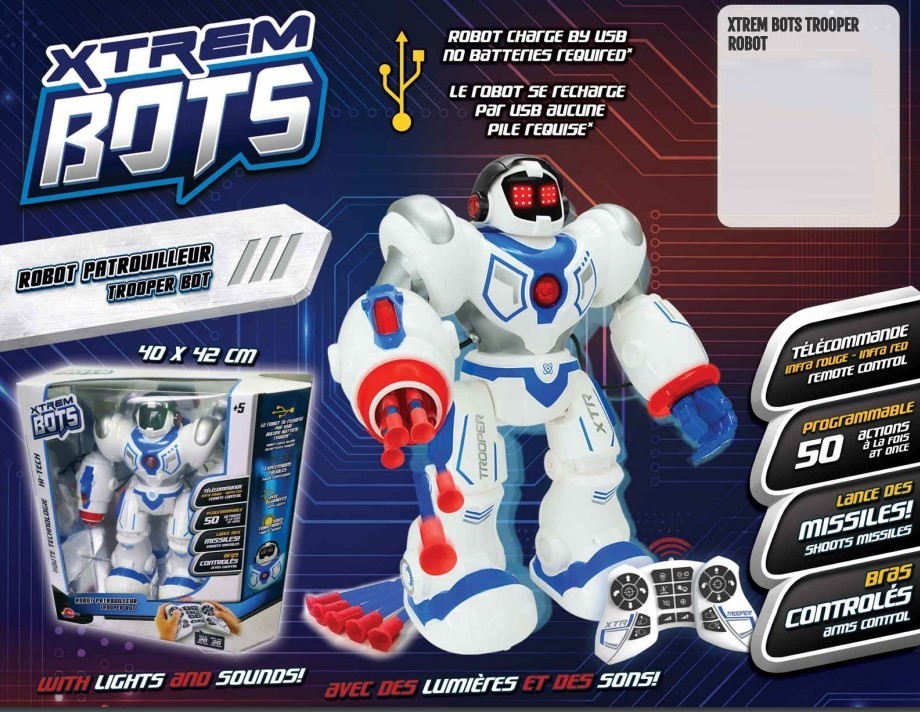XTREM BOTS TROOPER ROBOT TÉLÉGUIDÉ | Passe-Temps 3000