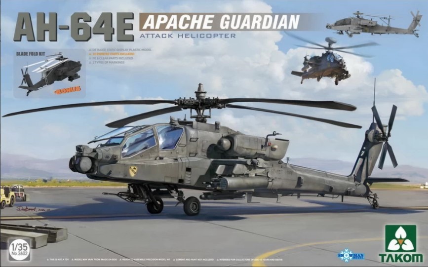 1:35 - BOEING AH-64E APACHE GUARDIAN ATTACK HELICOPT | Passe-Temps 3000