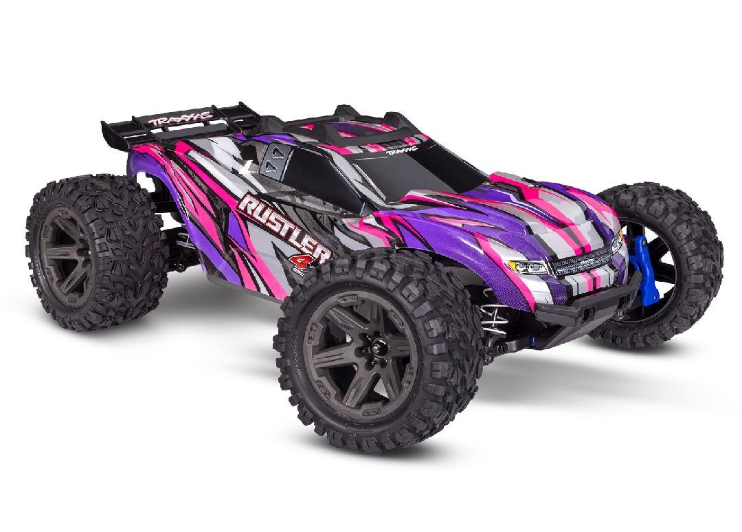 Rustler 1/10 4x4 brushless rtr bl-2s (rose) | Passe-Temps 3000