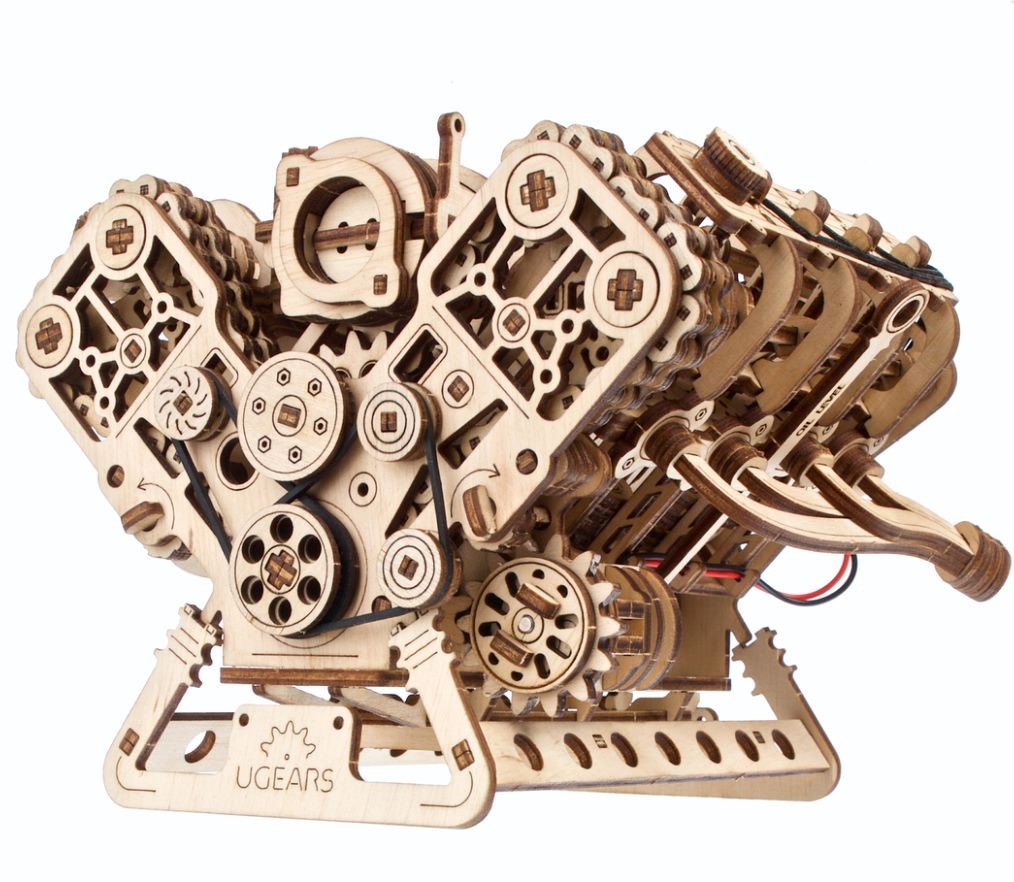 Moteur Ugears V8 - 776 pièces (avancé) | Passe-Temps 3000